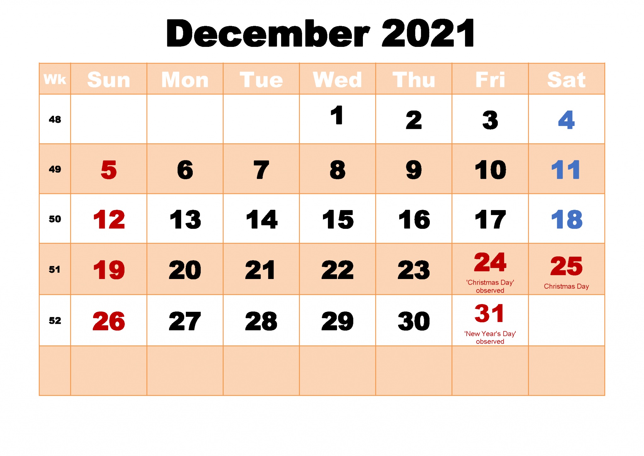 december-2021-blank-calendar-monthly-template-list-format-printable